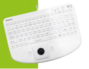 Silicone medical keyboard - AMK102TB - Athena Medical - disinfectable ...
