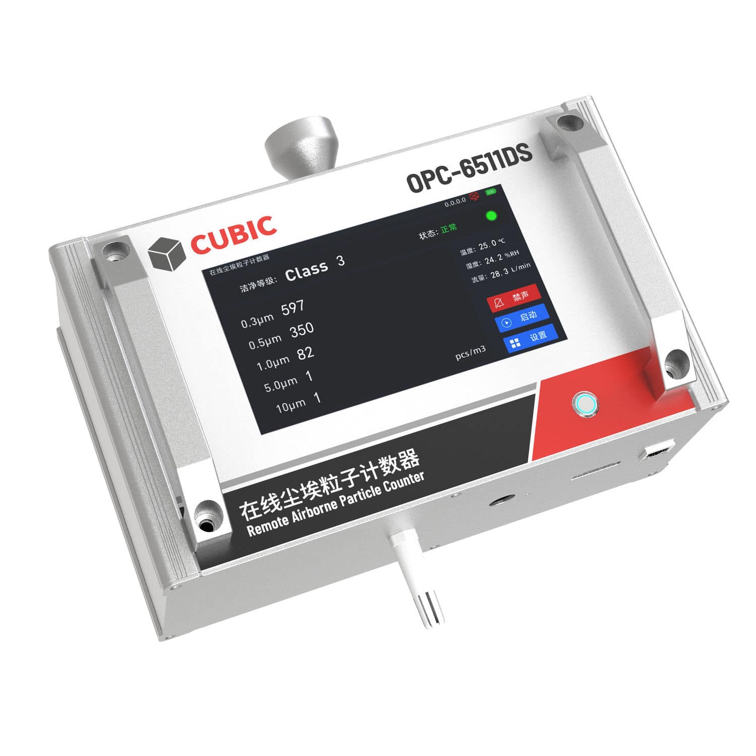 Laser light scattering particle counter - OPC-6511DS - Cubic Sensor and ...