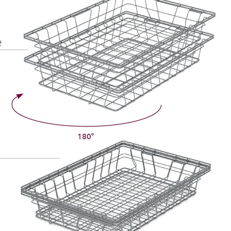 Storage basket - WS-B104060-SS-WH - Pegasus Medical Concepts - for ...