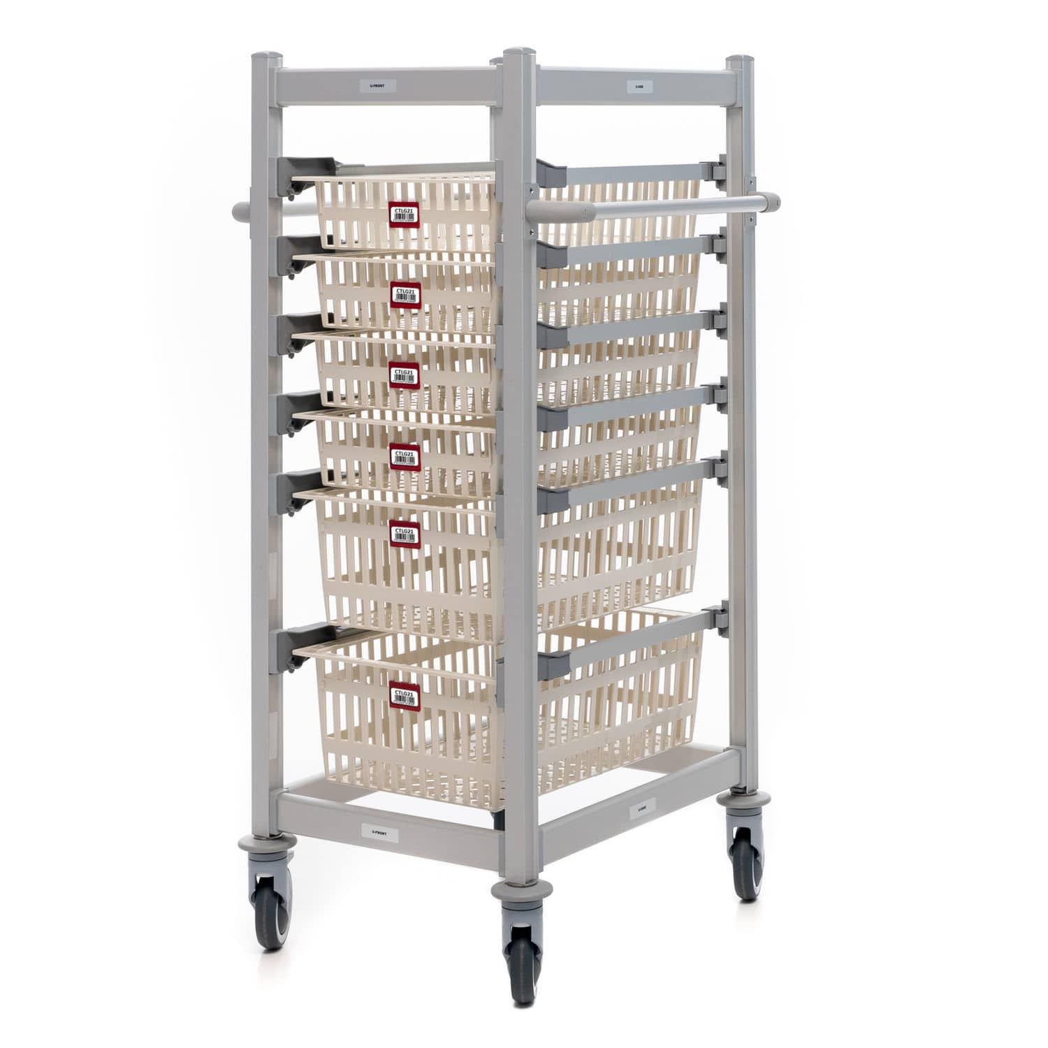 Hospital trolley - SALUS CART Single U + EZ-Slide - Pegasus Medical Concepts - for general ...