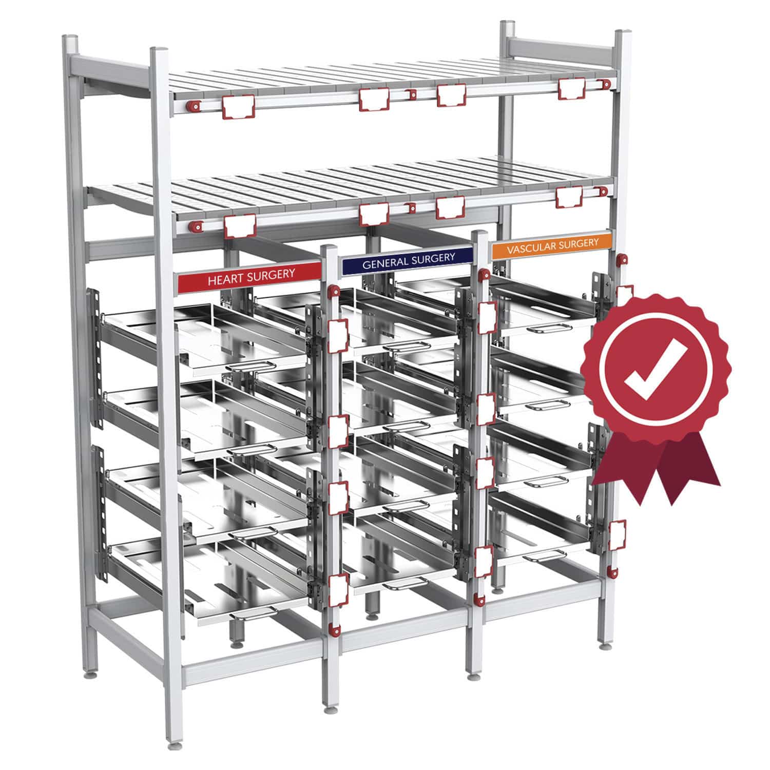 Modular shelving unit - Top Salus CSSD - Pegasus Medical Concepts - for ...