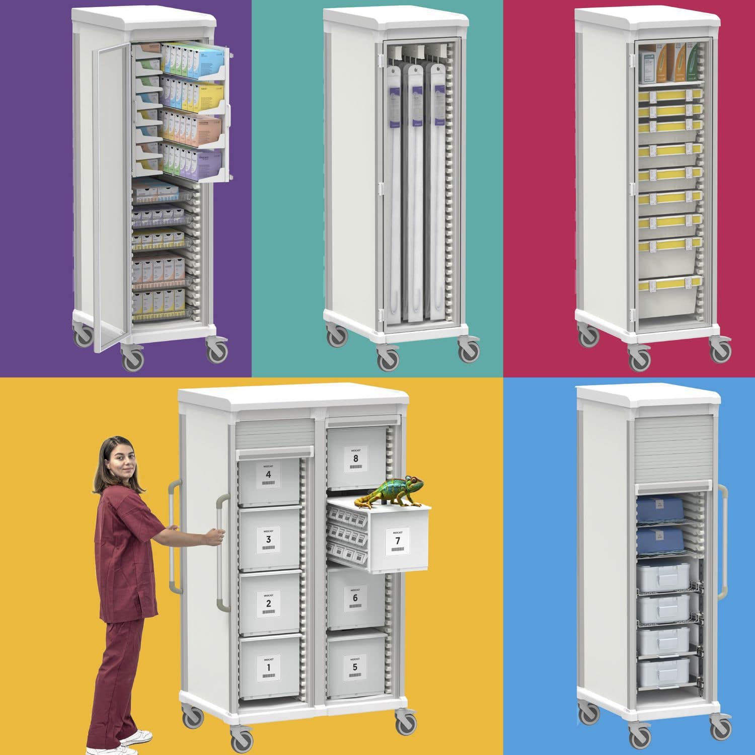 Medical cart - Apollo - Pegasus Medical Concepts - medical records ...