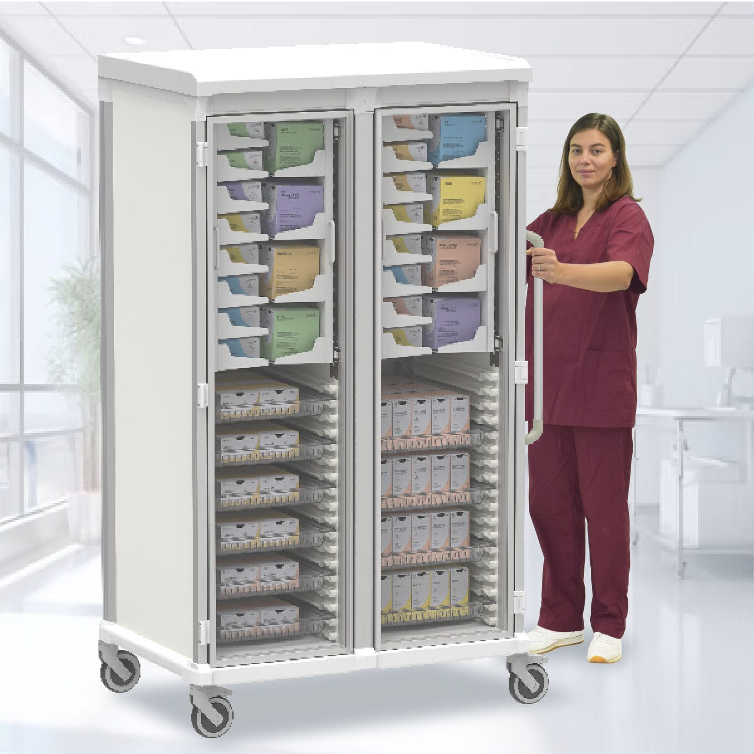 Suture cart - Two Columns Dual-access - Pegasus Medical Concepts ...