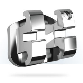 Metal orthodontic bracket - Orthos® - Ormco