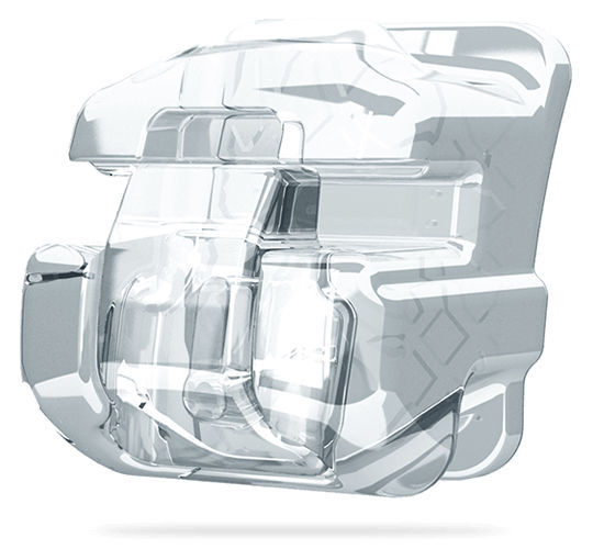 Aesthetic orthodontic bracket - Damon® Clear™ 2 - Ormco - self-ligating ...
