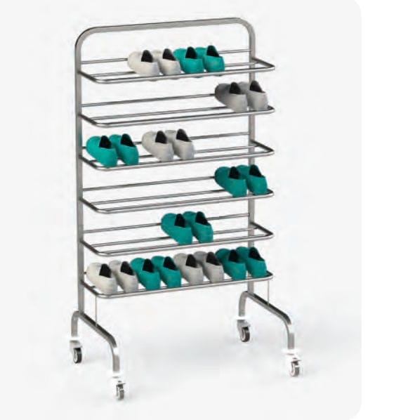 Shoe rack - FR-PZ6 - Nuova BN - operating room / laboratory / storage