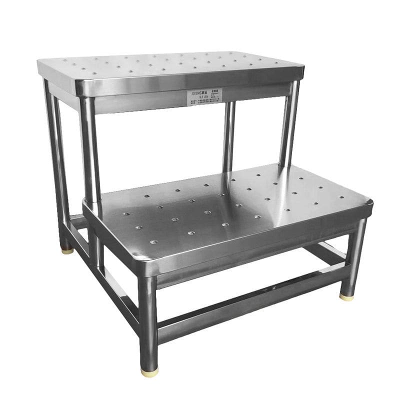2-step step stool - BIHF006B - BiHealthcare - stainless steel