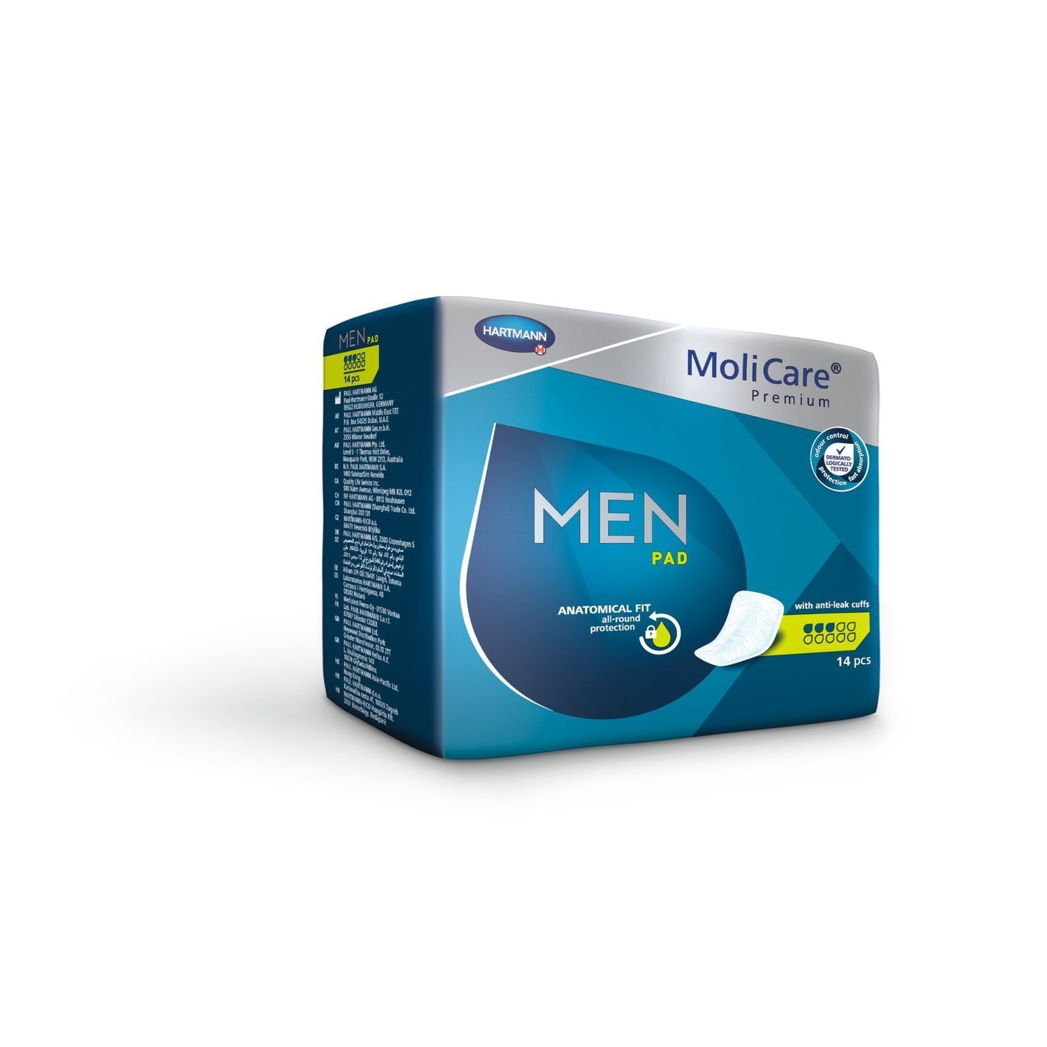 Men sanitary pad - MoliCare® Premium - Hartmann - box of 14 units
