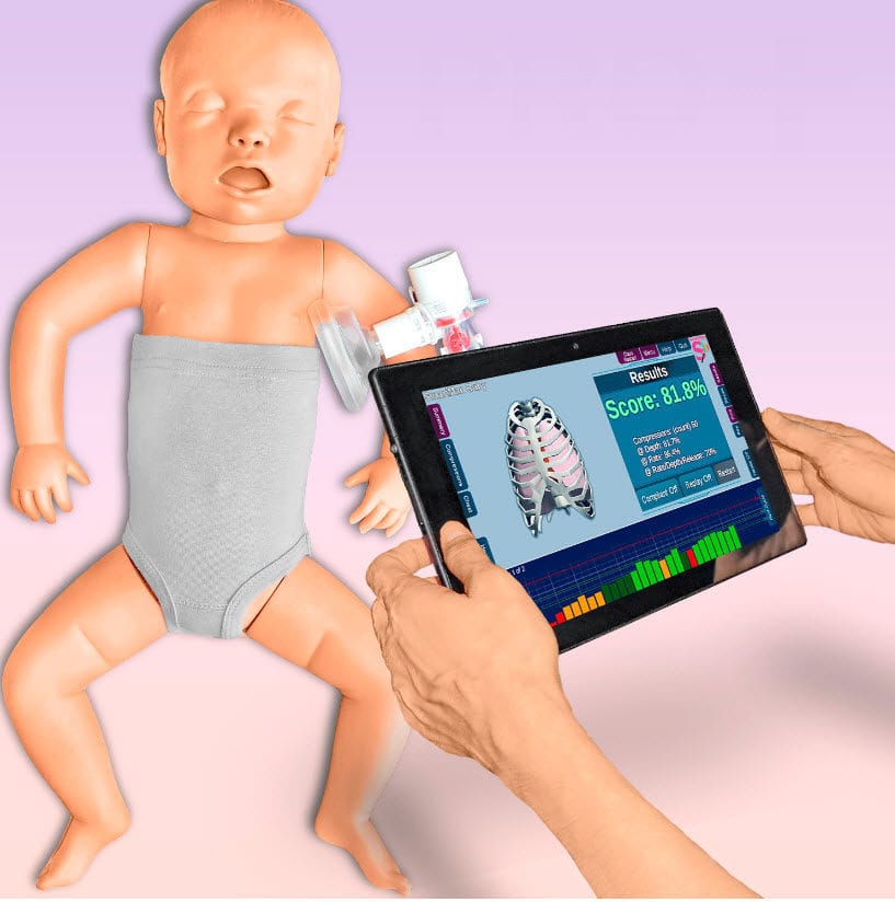 Pediatric care training manikin - BABY PRO+ - SmartMan - emergency care ...