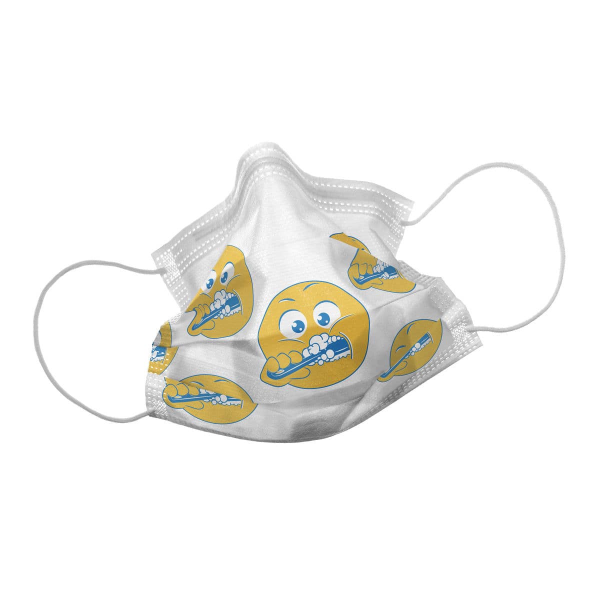 Type IIR surgical mask - SMILY - Akzenta - pediatric / box of 50 / yellow