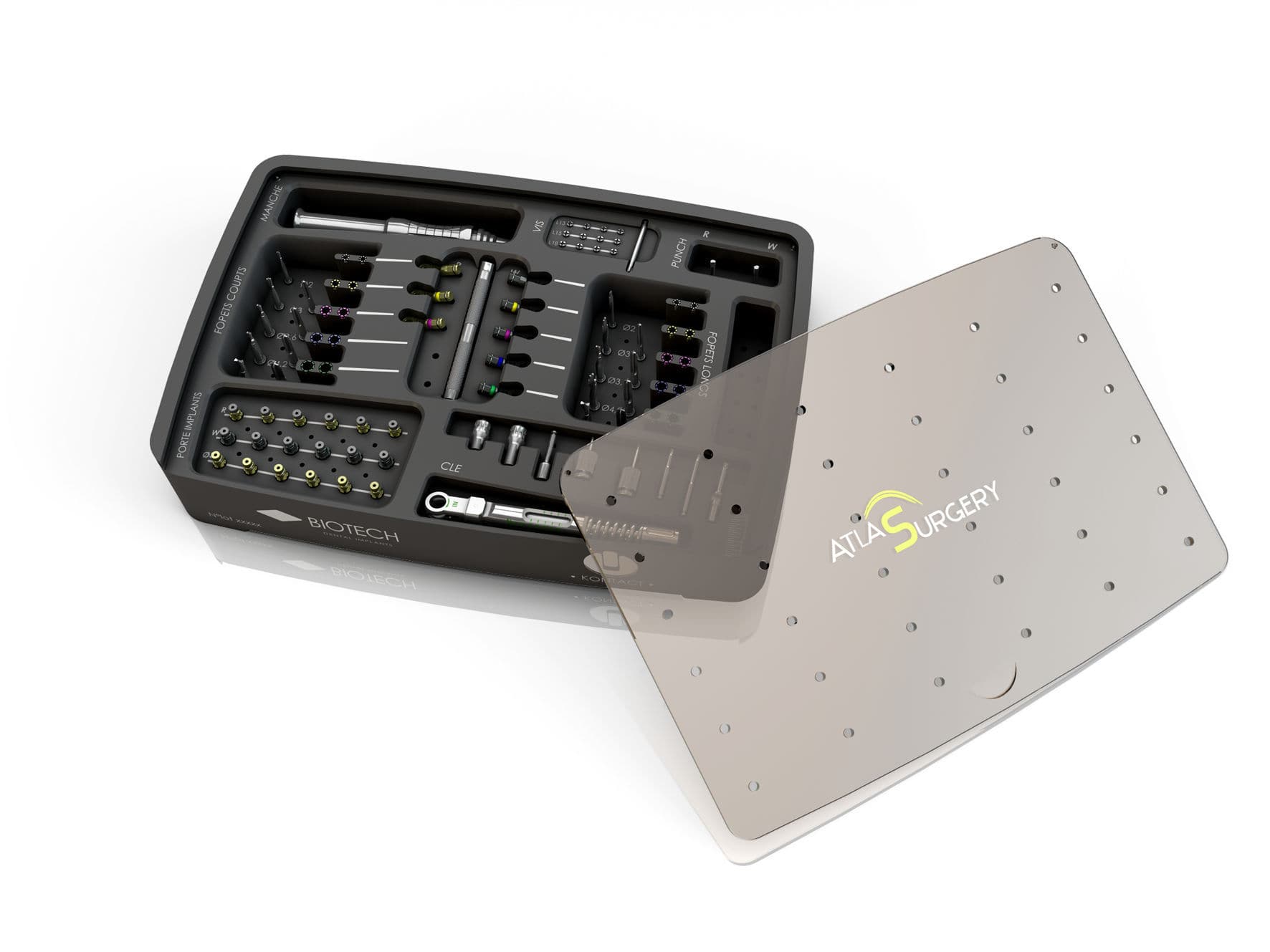 Dental implant surgery instrument kit - ATLAS SURGERY - BIOTECH DENTAL