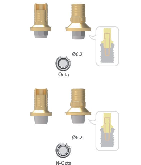 Titanium implant abutment - Int. Hybrid L Ti-Base - Cowellmedi ...