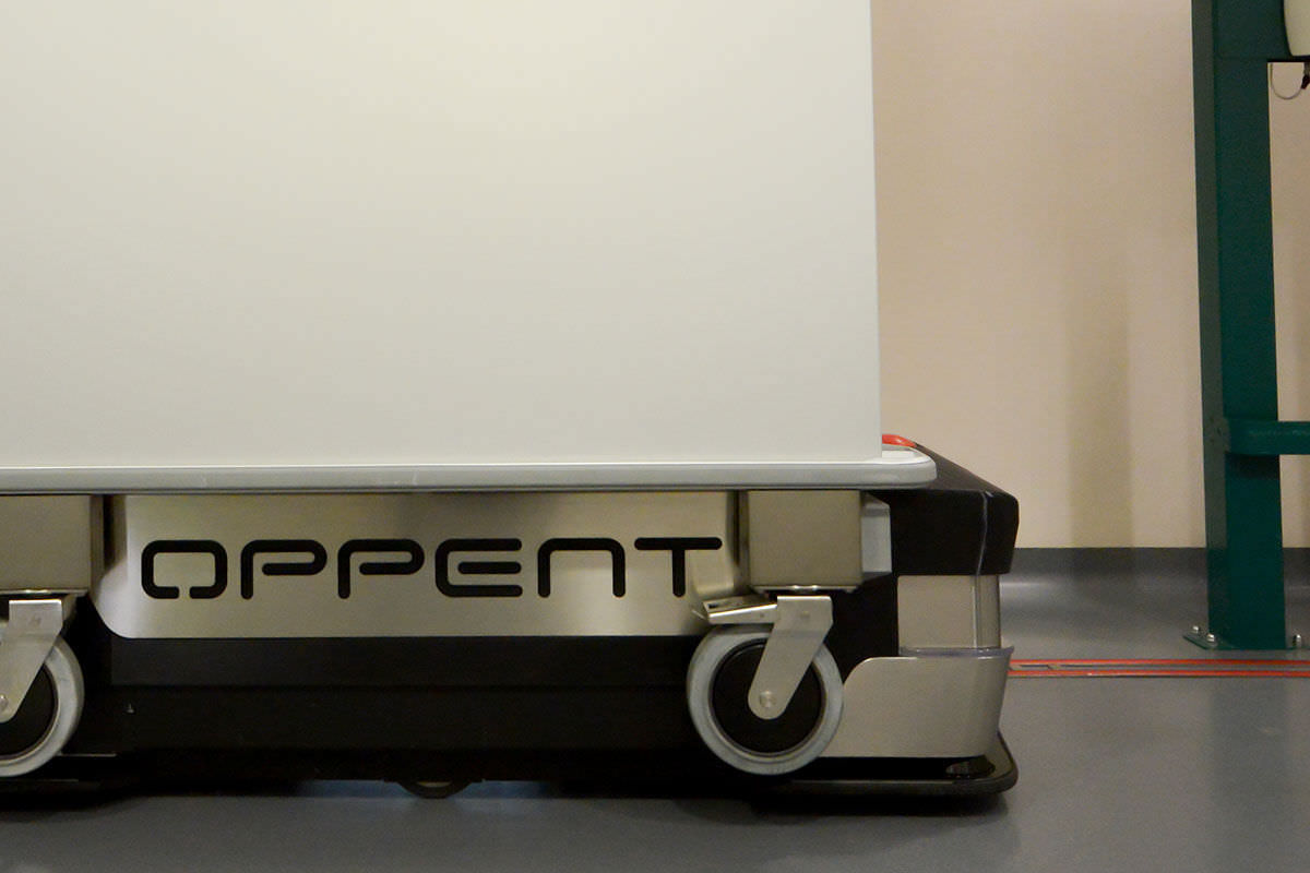 Hospital automated guided vehicle - EVO™ - Oppent - Videos