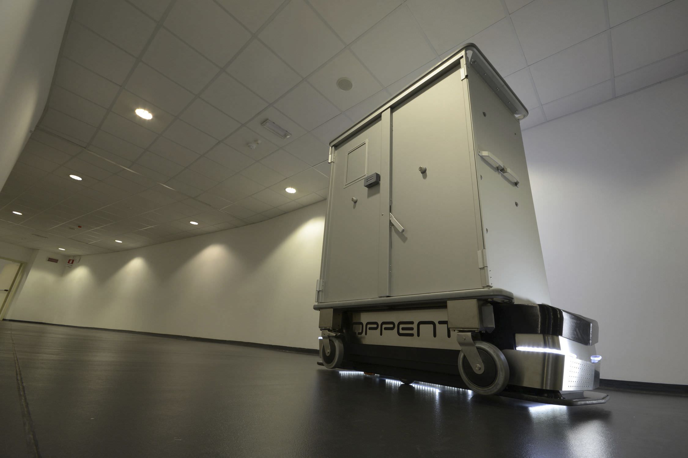 Hospital automated guided vehicle - EVO™ - Oppent - Videos