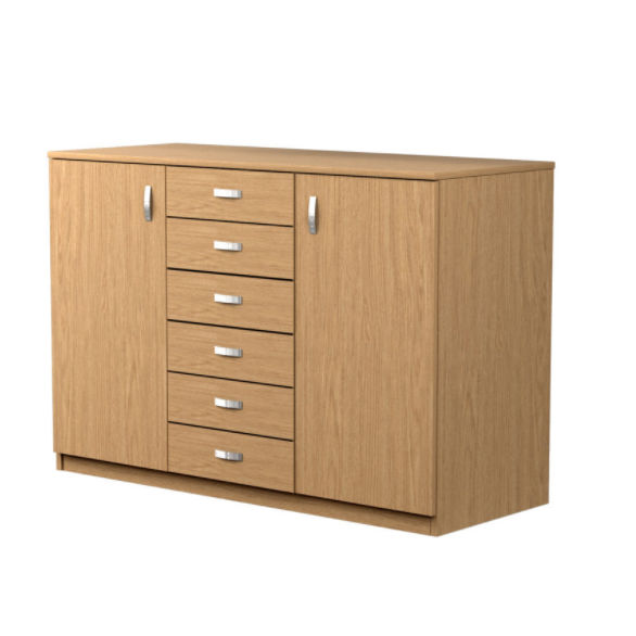Hospital cupboard - Reha-Bed - with shelf / with drawer / 2 doors