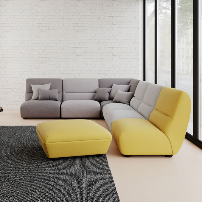 Waiting room sofa - SNUG - Pineapple - multiplace / design