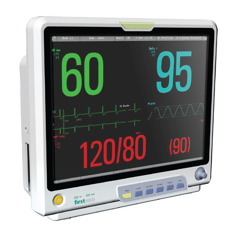 Compact patient monitor - PM-9200 - Trimpeks Healthcare - ECG / RESP / TEMP