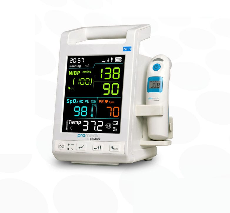 Portable vital signs monitor - NC3 - Trimpeks Healthcare - SpO2 / NIBP ...