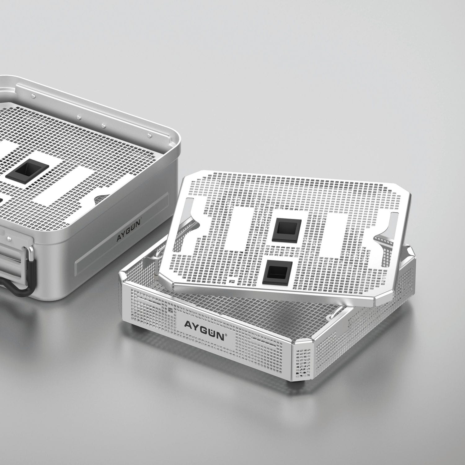 Instrument sterilization basket - 1/2 Half Size - Aygun Surgical ...