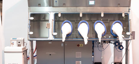 ISO class 5 isolator / for sterility testing / floor-standing / laminar ...