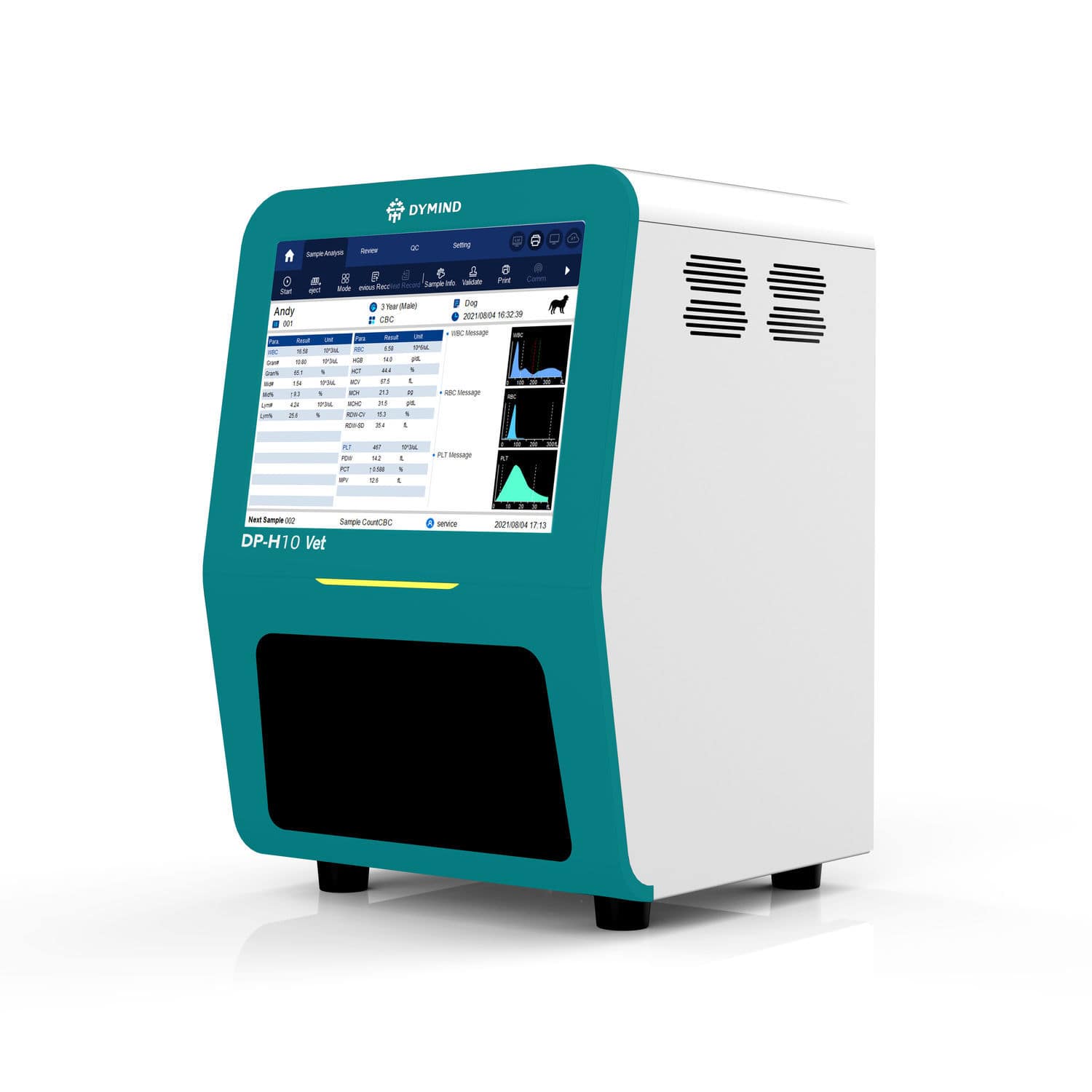 Veterinary hematology analyzer - DP-H10 VET - Shenzhen Dymind Biotechnology Co., LTD - for ...