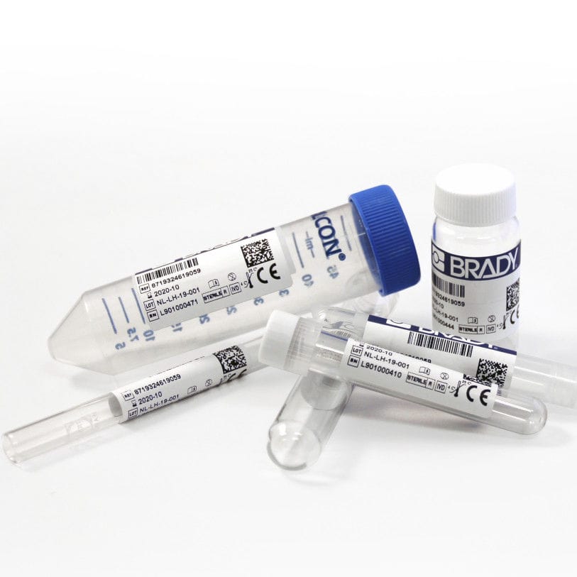 RFID label - Brady EMEA - for tubes / for cryo boxes / for pipettes