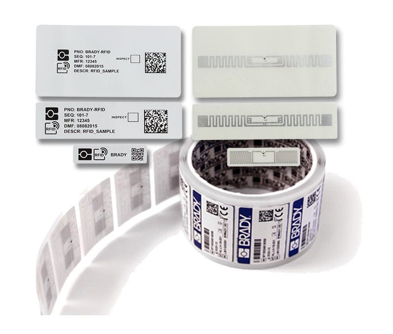 Tube label - Brady EMEA - for vials / RFID