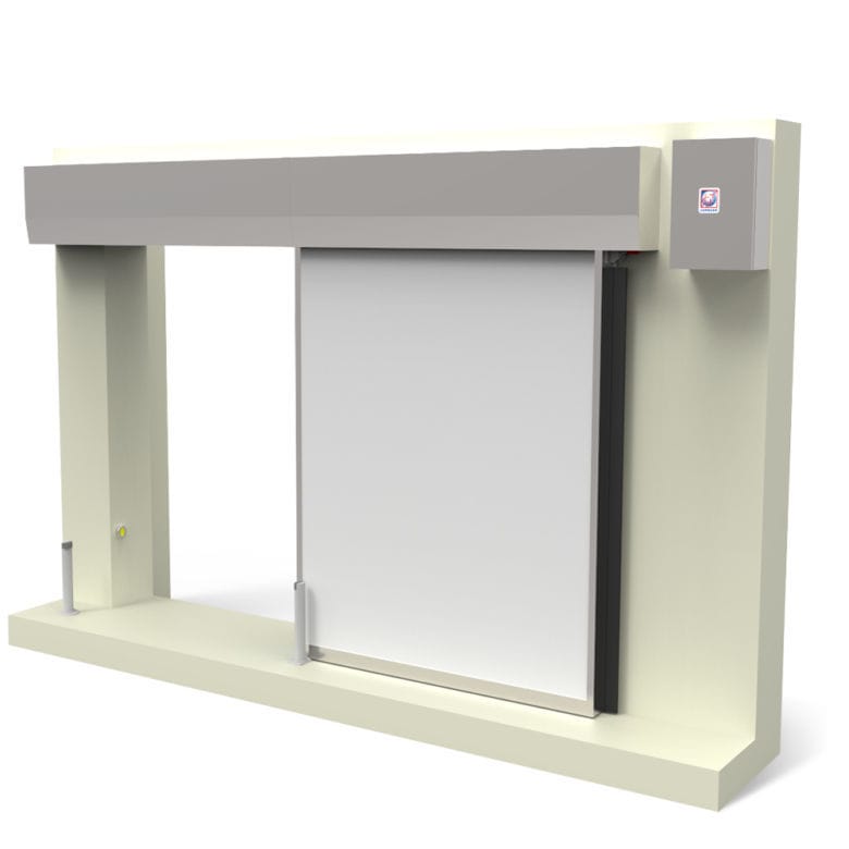 Radiation protection door - SPF - Comecer - hospital / for nuclear ...