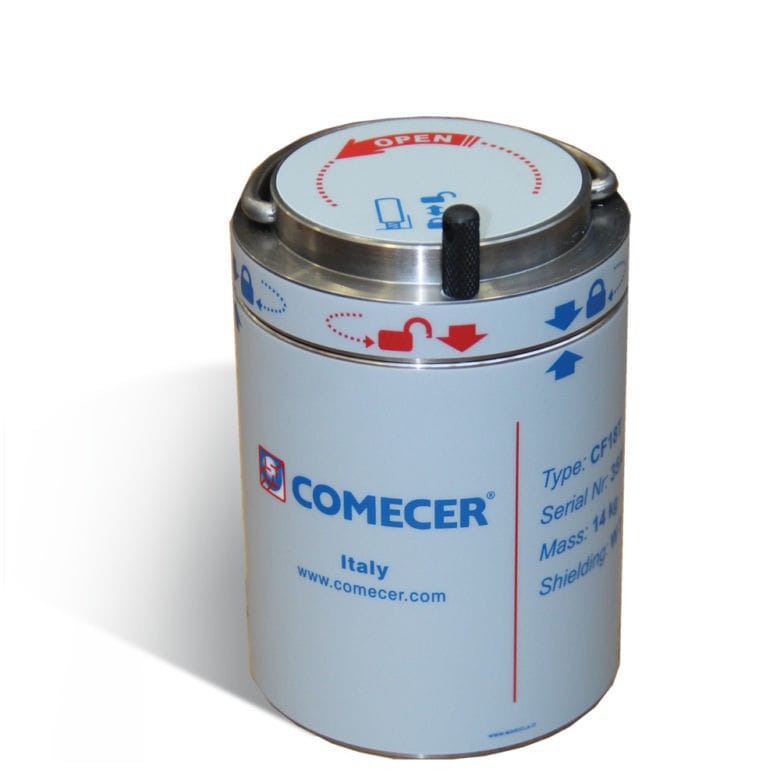 Radioactive material transport container - CF18-T - Comecer - shielded