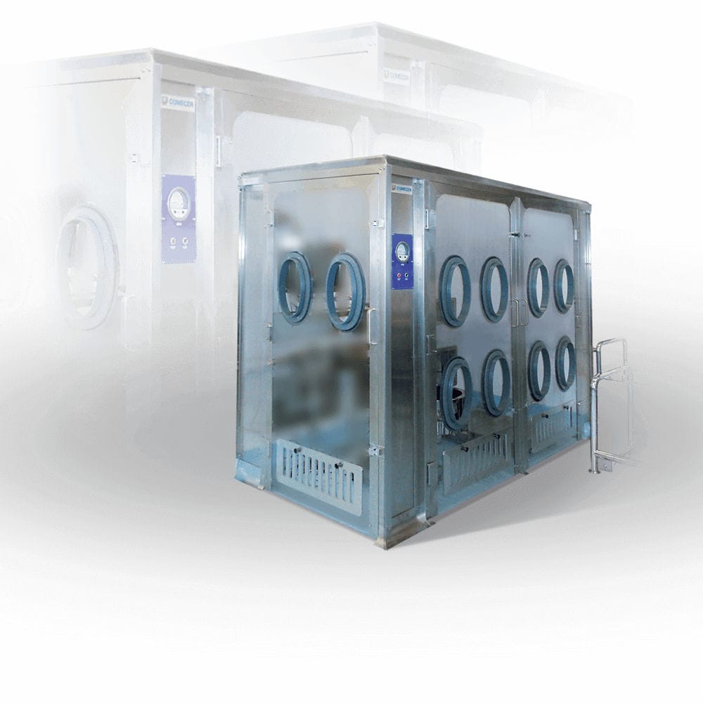 Restricted-access barrier system for the pharmaceutical industry ...