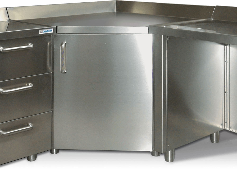 Corner laboratory bench - WTC - Comecer - for nuclear medicine ...