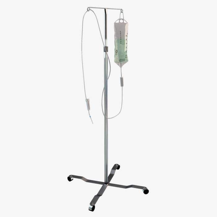 IV pole on casters - BES-PM002 - Besco Medical - 2-hook / telescopic ...
