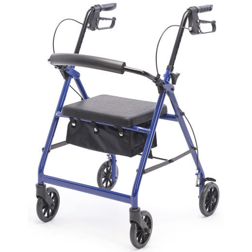 4-wheel rollator - BES-RL001 - Besco Medical - aluminium frame / with ...