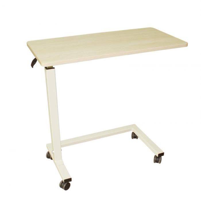 Over-bed table on casters - BES-PM014 - Besco Medical - height-adjustable