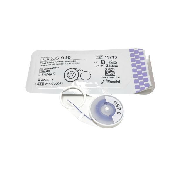 Absorbable suture thread - Foqus 910 - Foschi - veterinary surgery