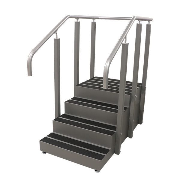 Straight rehabilitation staircase - PTST-002-AHR-A - PHS Medical - with ...