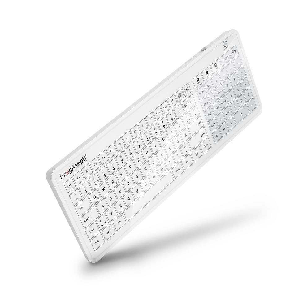 Keyboard with touchpad - Megasept touch GLASS - MEGABYTE Systemhaus ...