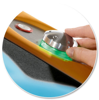 Hydromassage table with water jet - medi stream® EasyButton - medi stream