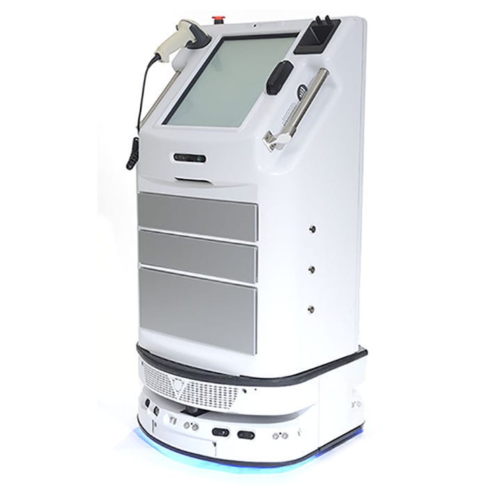 Pharmacy automated guided vehicle - QC Pod - Vecna Technologies - hospital
