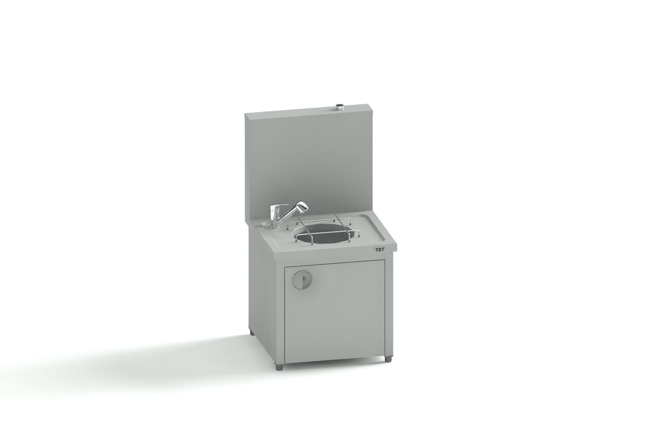 Sluice room sink - PLUSHINE Series - TBT Medical - 1-station ...