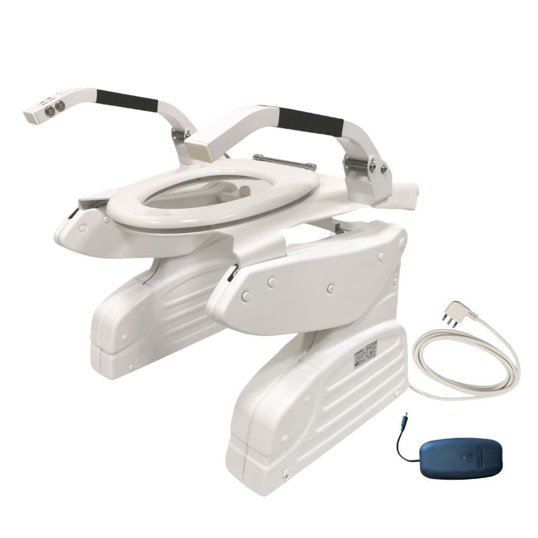 Toilet lift with armrests - SOLLIEVATI DUETTO - Allmobility - with lid / electric / with battery
