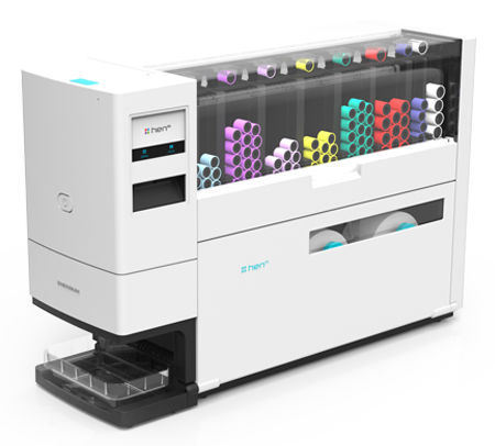 Laboratory tube labeling system - HENm - Energium Co., Ltd. - automatic