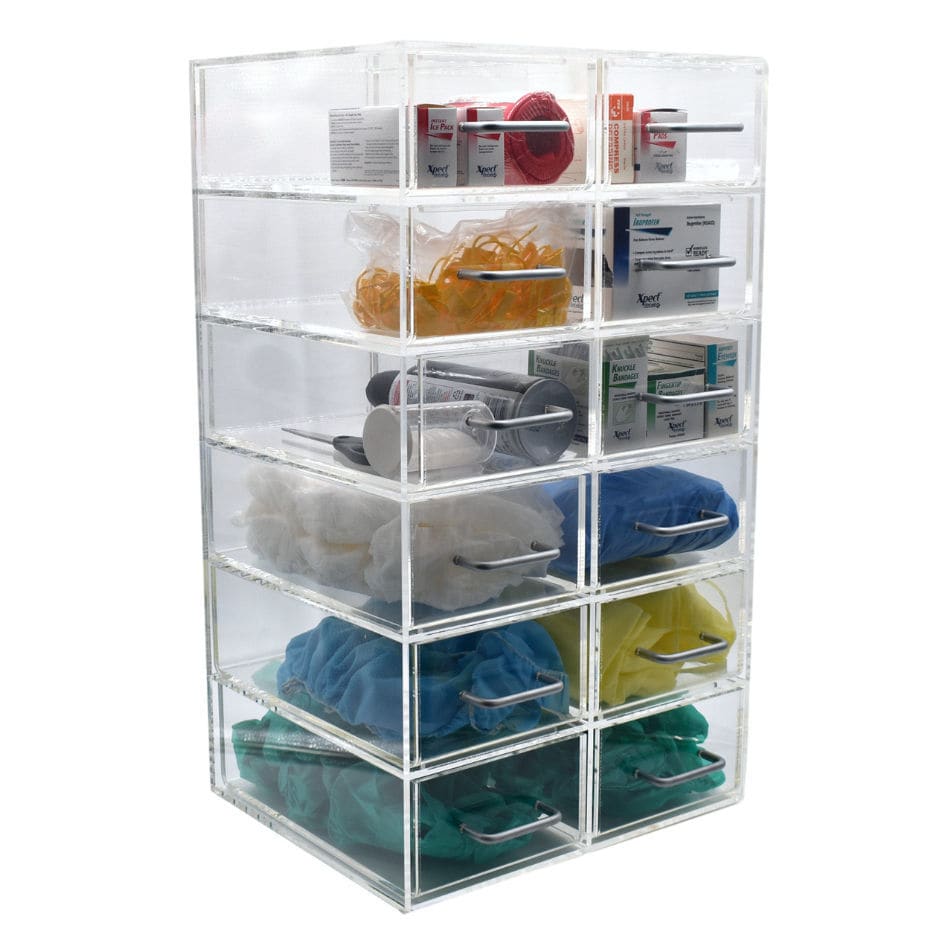 Storage cabinet - 307405 - Omnimed - medication / with drawer / transparent