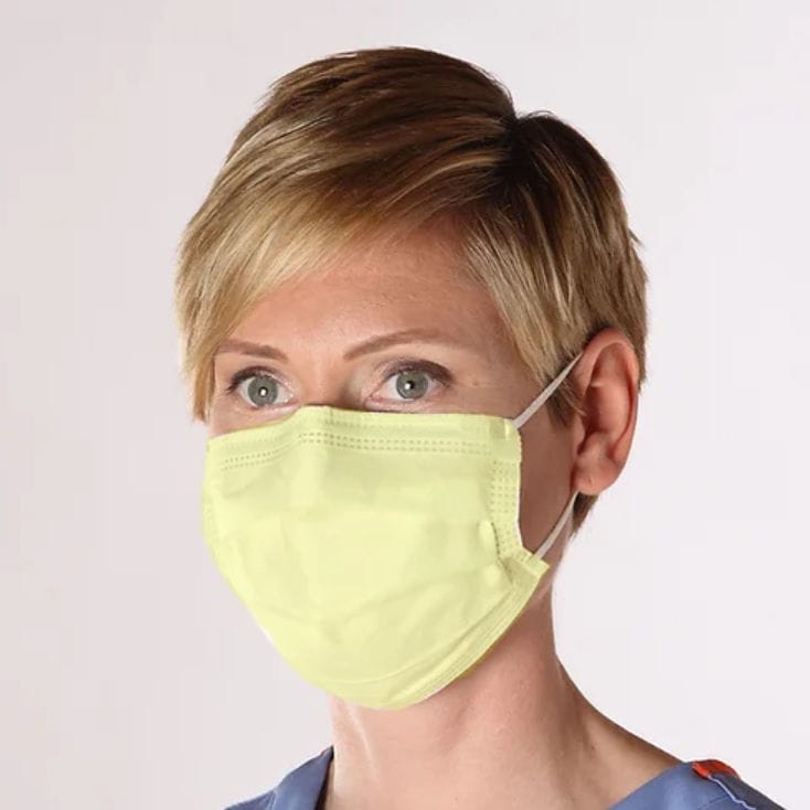 Half-mask safety mask - FM81000 - Prestige Ameritech - box of 50 / yellow