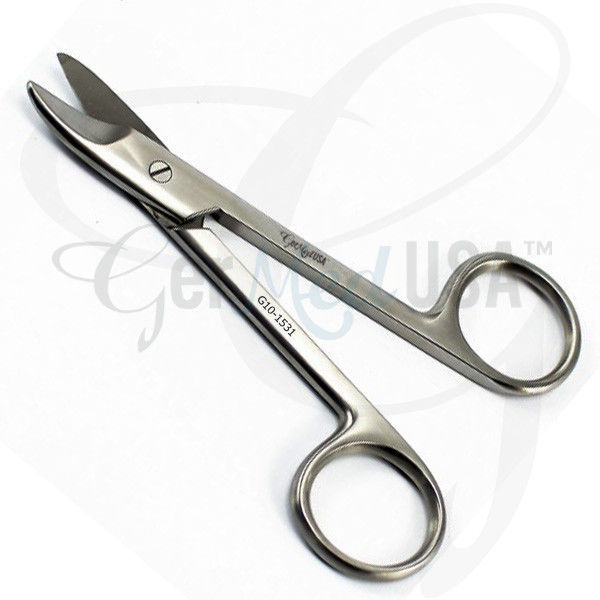 Surgical scissors - G10-1531 - GerMedUSA - dental / for humans / curved