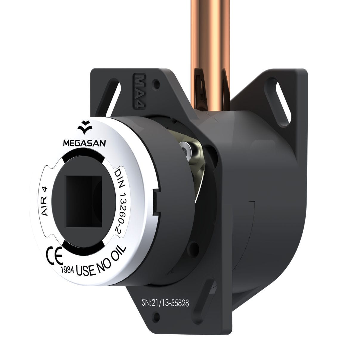 DIN outlet - MGS-xP-Dx - Megasan Medical Gas Systems - medical gas