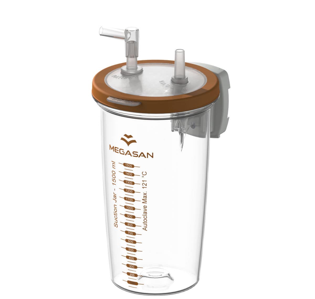 Body fluids suction jar - MG-VKxy - Megasan Medical Gas Systems ...