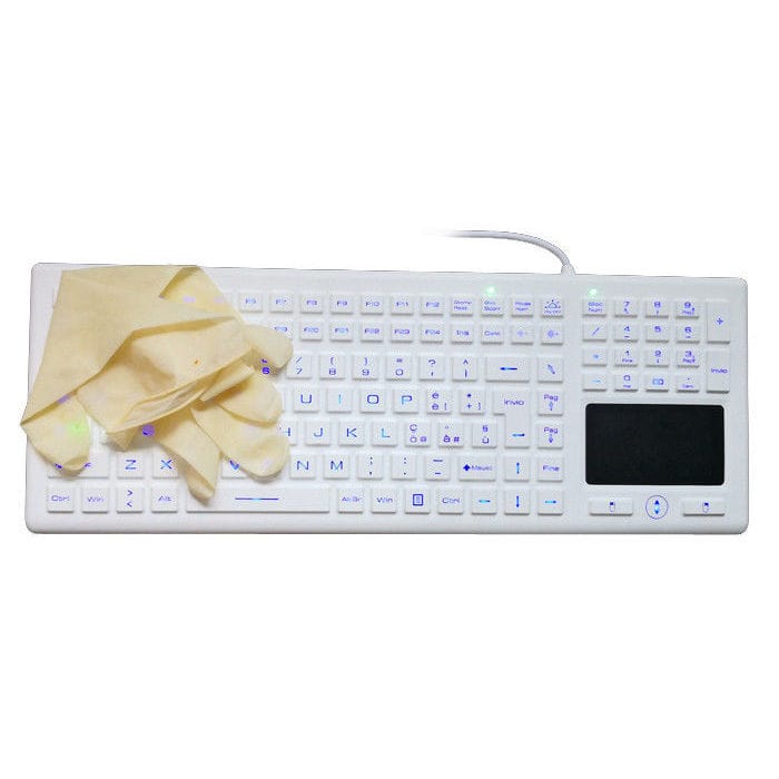 Medical keyboard with touchpad - P-365BL - PAC Technology - silicone ...