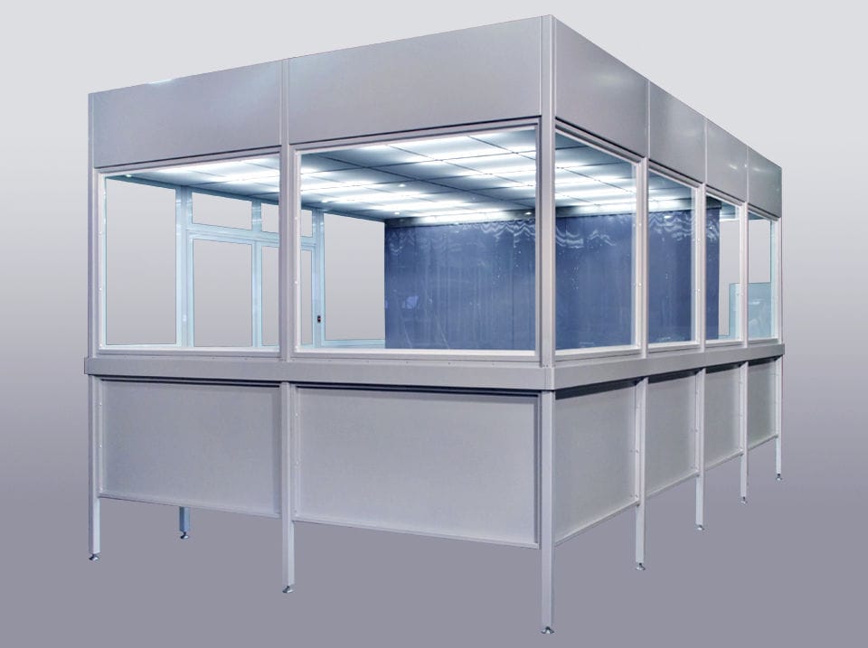 Operating room laminar flow module - Clean Zone - LAMSYSTEMS - floor ...