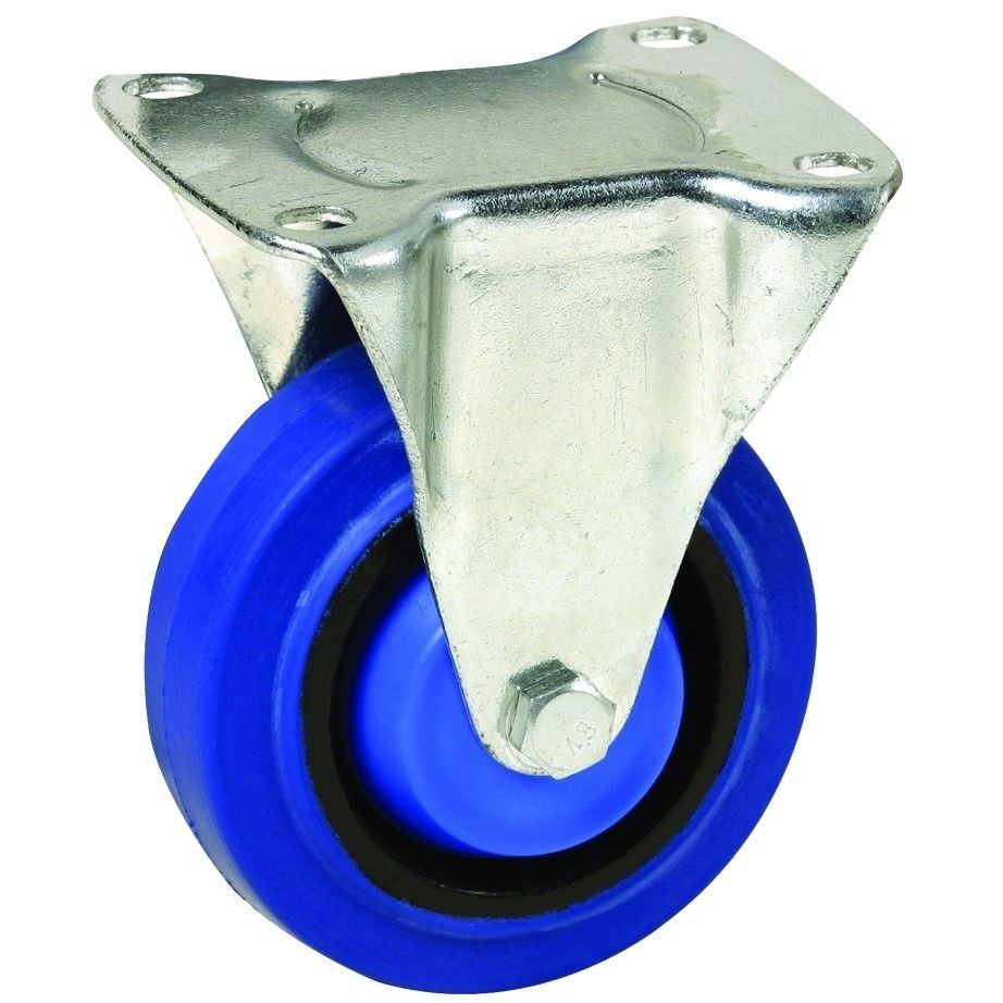 Medical trolley wheel - Nylon - Rotoplas - rubber / fixed